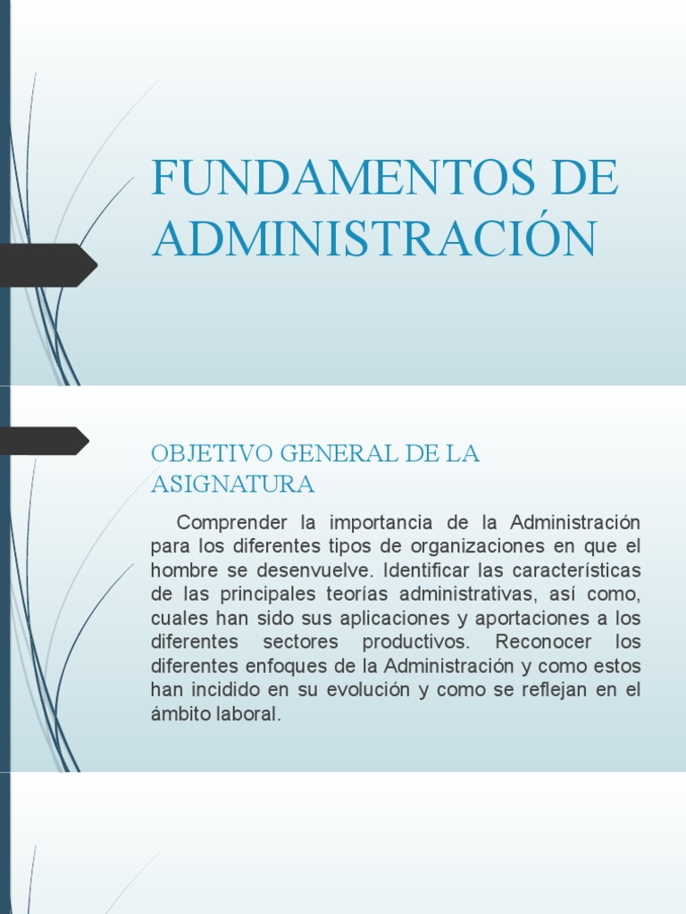 Fundamentos de Administración | PDF | Planificación | Business