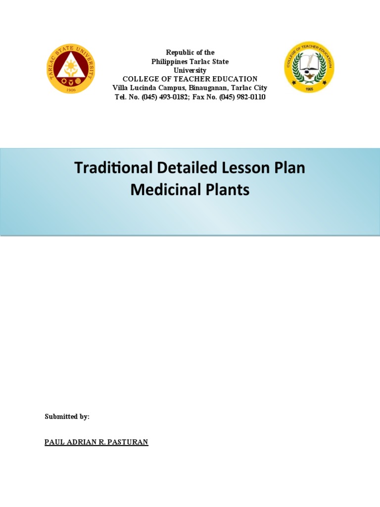Medicinal Plan - Detailed Lesson Plan. | PDF | Plants | Botany