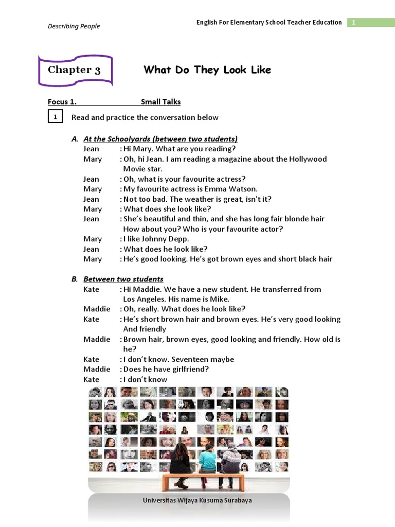 Chapter 3 Describing People | PDF | Hair | Linguistics