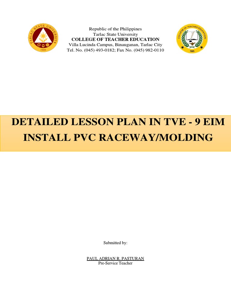 D. Lesson Plan | Download Free PDF | Electrical Wiring | Manufactured Goods