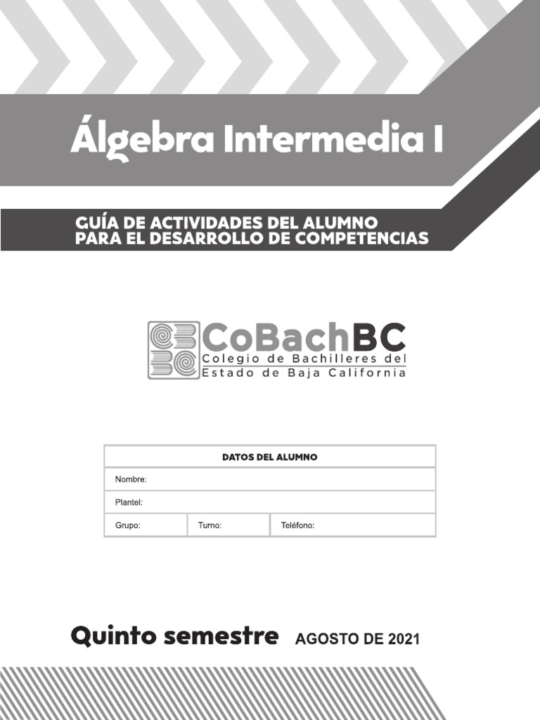 Álgebra Intermedia I - 2021-2 | PDF | Método de enseñanza | Plan de ...