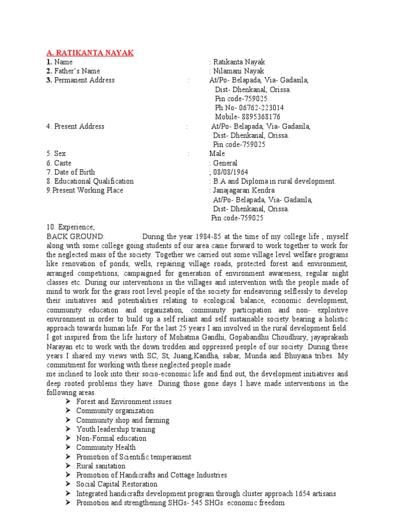 Cvs of Key Functionaries | PDF | Entrepreneurship | Leadership