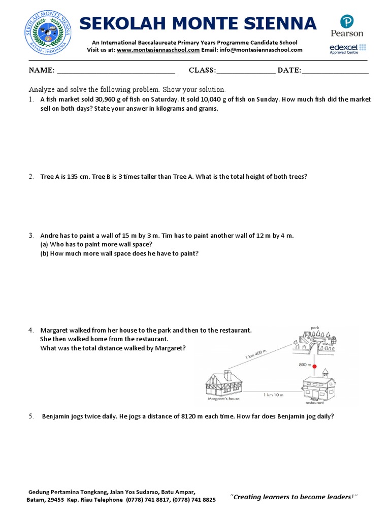 P5 Solving Word Problem Metric Units | PDF | Art