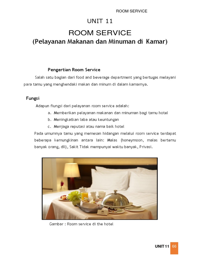 Unit 11 Room Service PDF | PDF