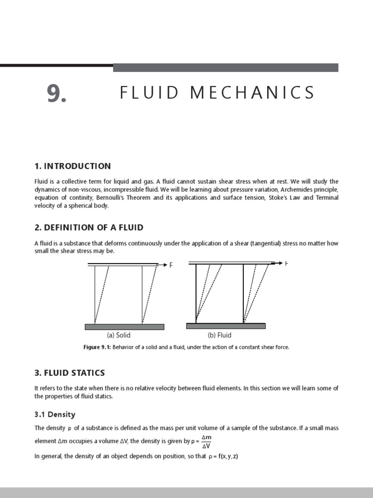 9.fluid MechanicsTheory | PDF | Buoyancy | Pressure