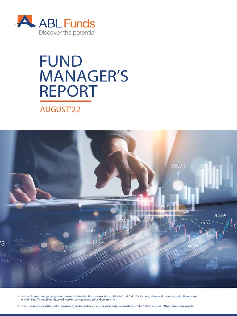 ABL Funds Manager Report - Conventional - August 2022 | PDF | Investment Fund | Investing