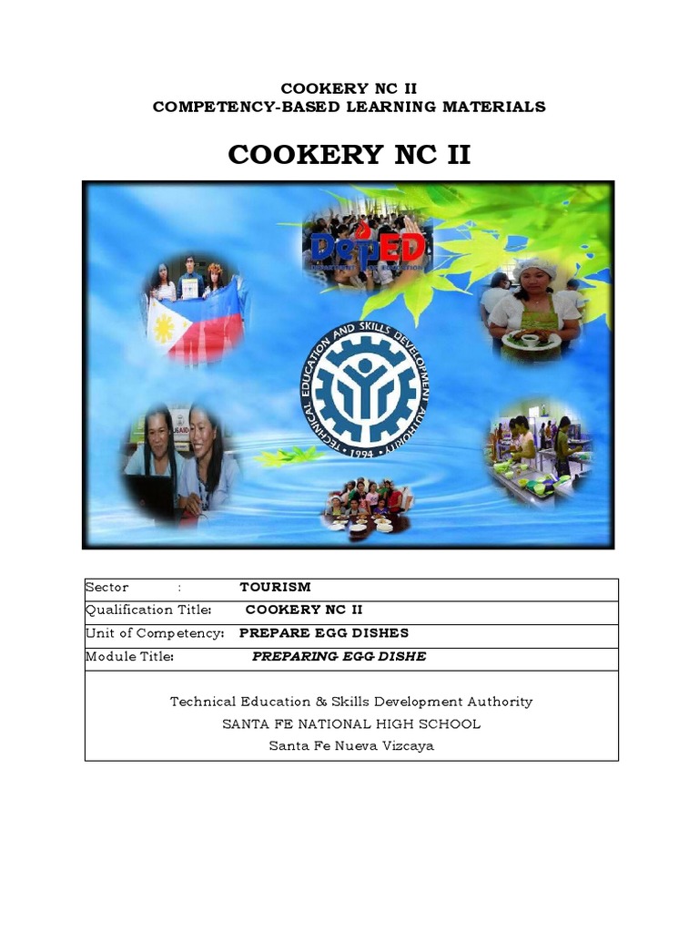 Cookery NCII Prepare Egg Dishes | PDF | Egg As Food | Foods