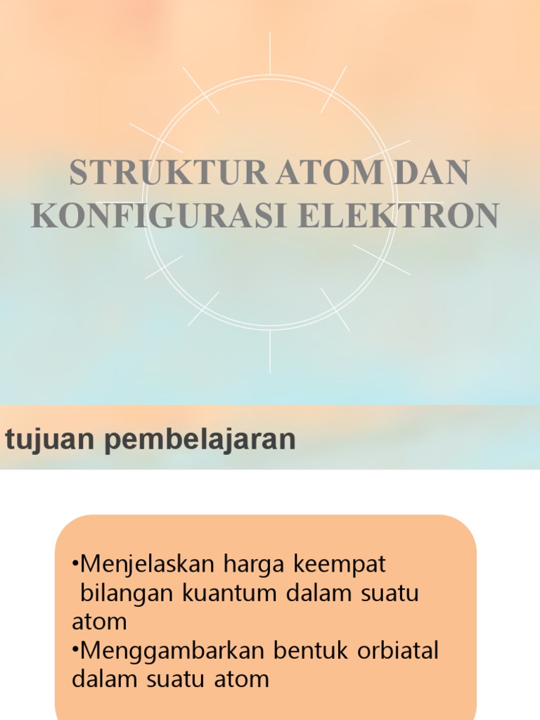 Struktur Atom Dan Konfigurasi Elektron | PDF