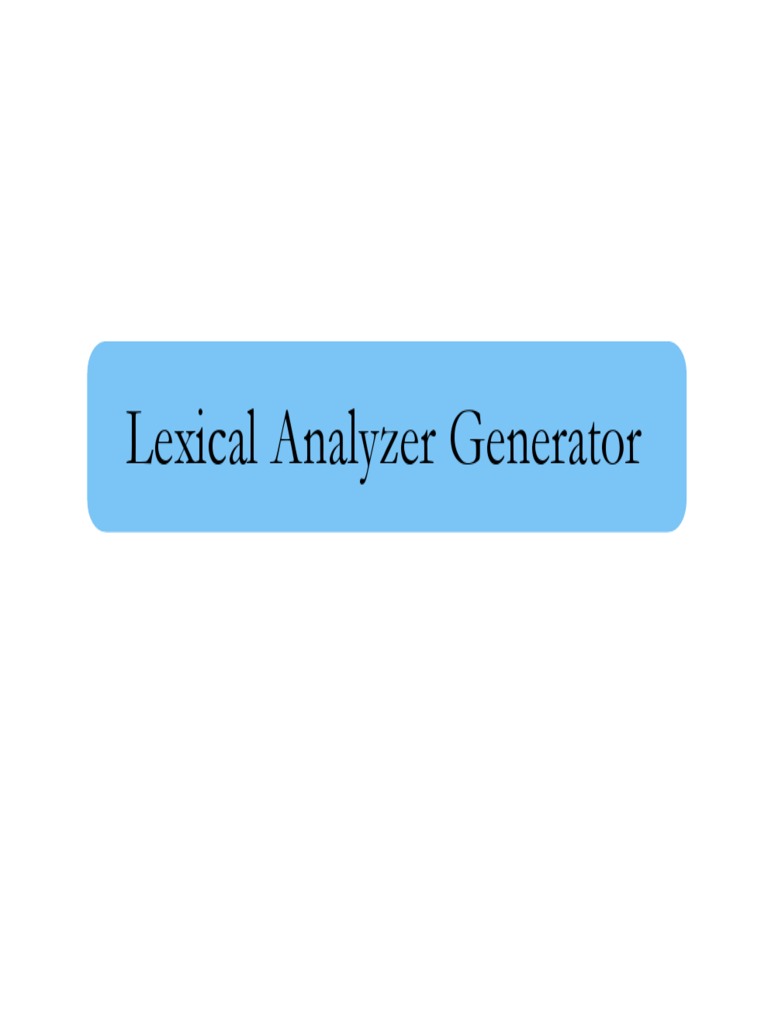 2 Lexical Analyser Generator | PDF | Implementation | Computer Science