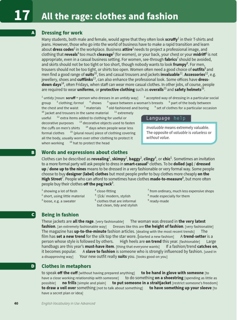 D12. Clothes and Fashion | Download Free PDF | Clothing | Dress