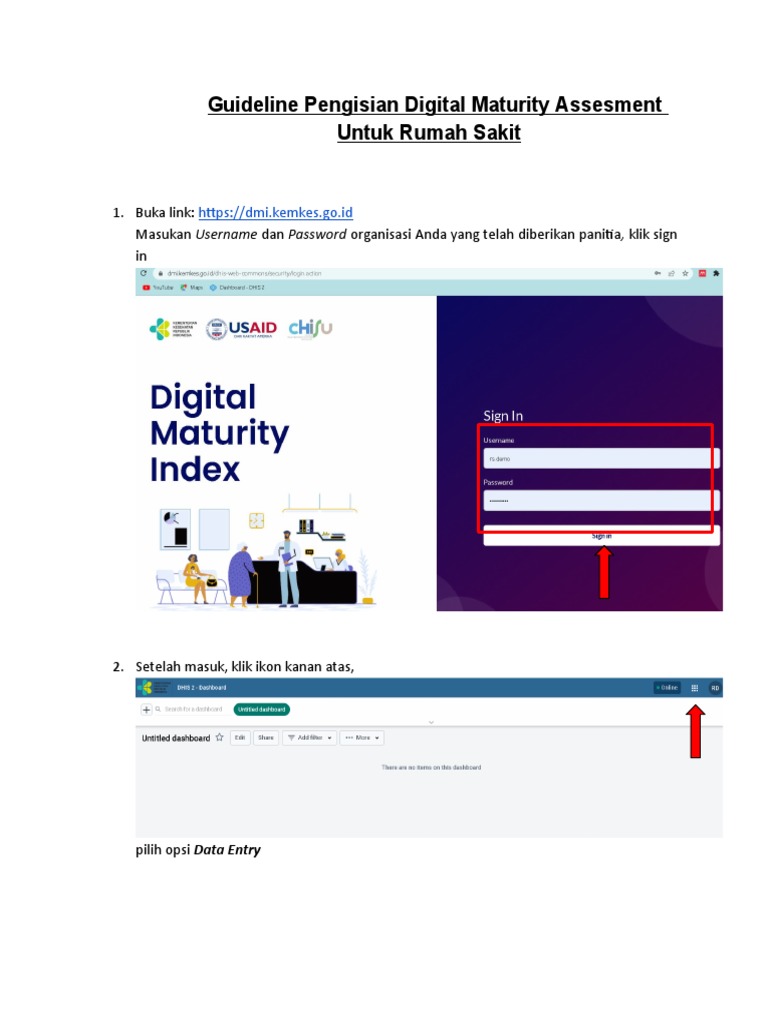 Guideline Pengisian Digital Maturity Assesment Rumah Sakit | PDF