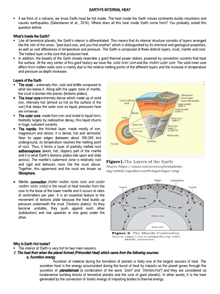 4.earth's Internal Heat | PDF | Heat Transfer | Earth
