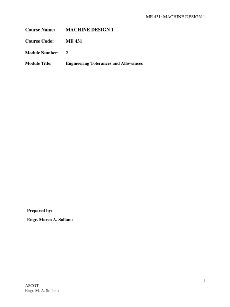 Module 2 | PDF | Engineering Tolerance | Engineering