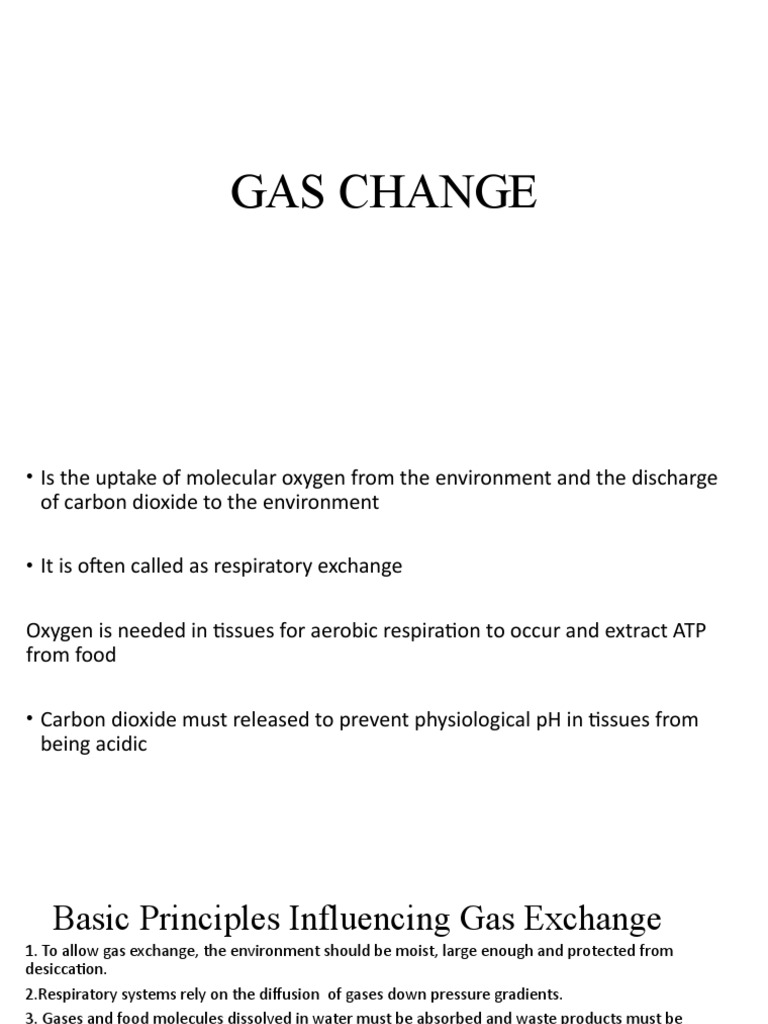 Gas Change | Download Free PDF | Stoma | Respiratory System