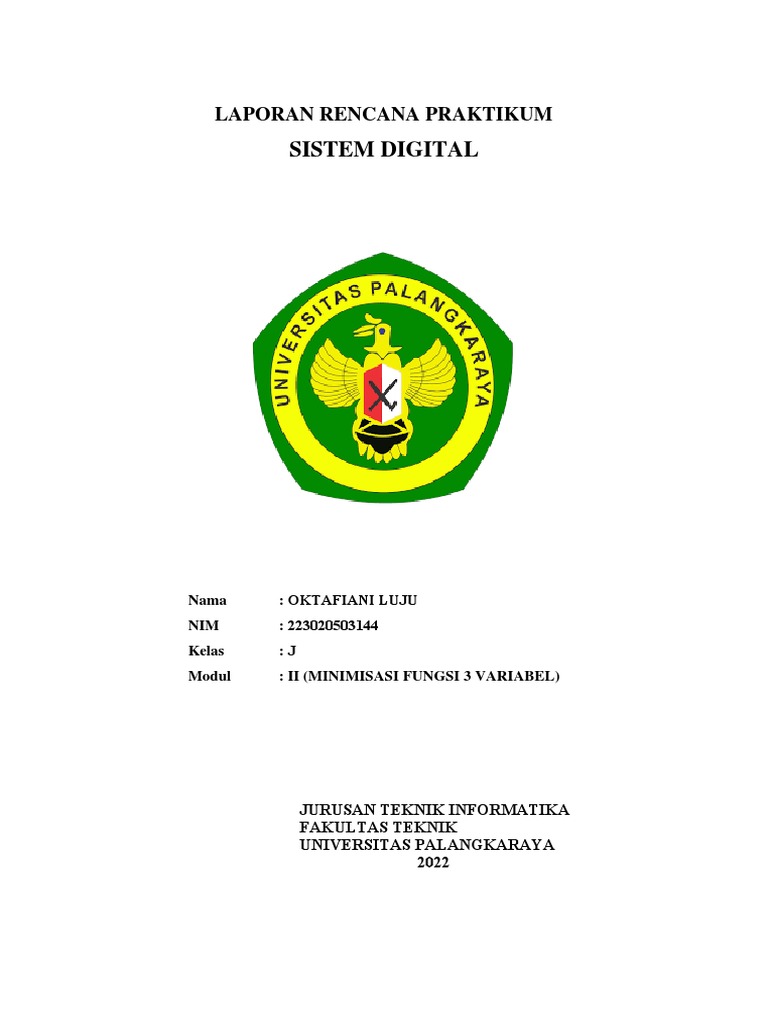 Modul Ii Laporan Rencana Praktikum Sistem Digital | PDF
