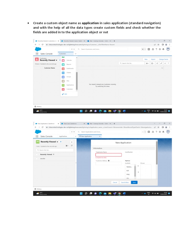 Salesforce Tasks | PDF