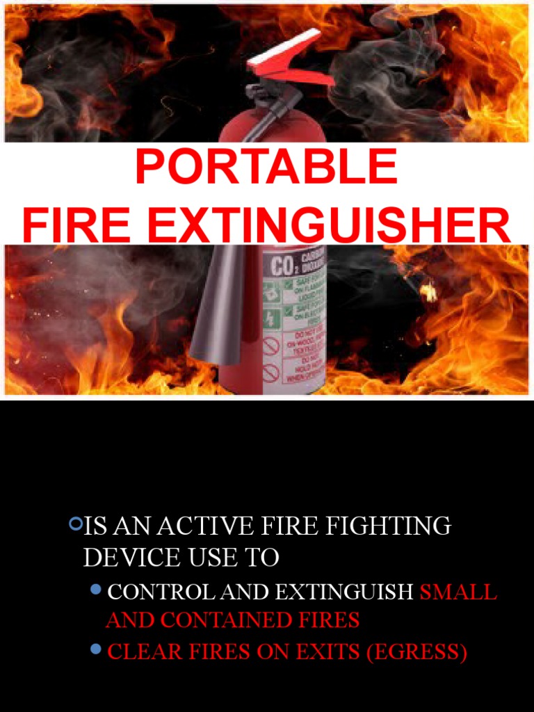 An Overview of Portable Fire Extinguishers: Components, Operation, and ...