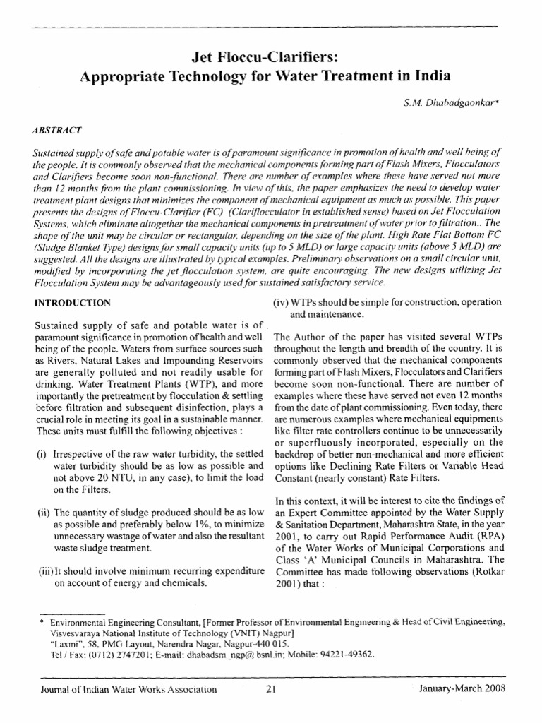 Jet Floccu Clarifiers | PDF