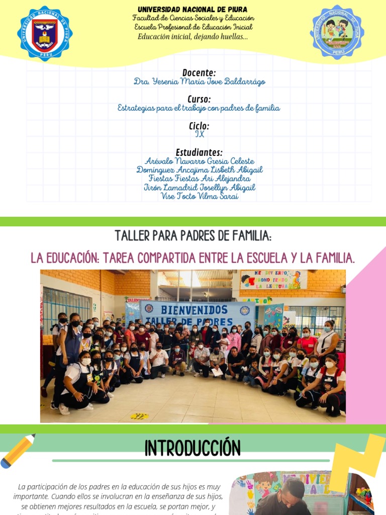 Informe Final - PPFF | PDF | Educación de la primera infancia | Maestros