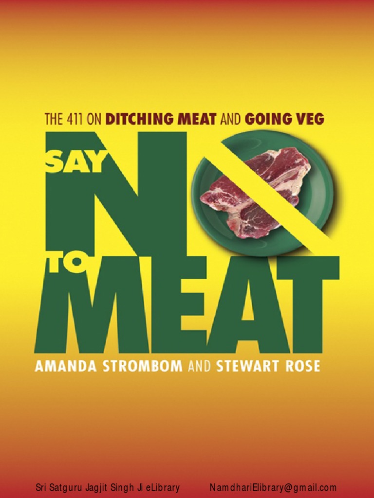 Say No To Meat | PDF | Vegetarianism | Meat