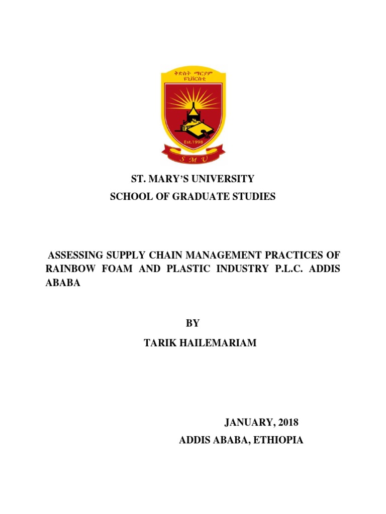 Final Thesis | PDF | Supply Chain | Supply Chain Management