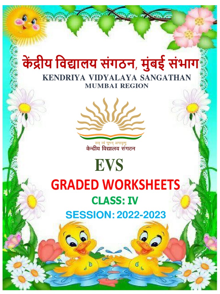 Class 4 EVS Graded Worksheets 2022-23 | PDF | Home & Garden