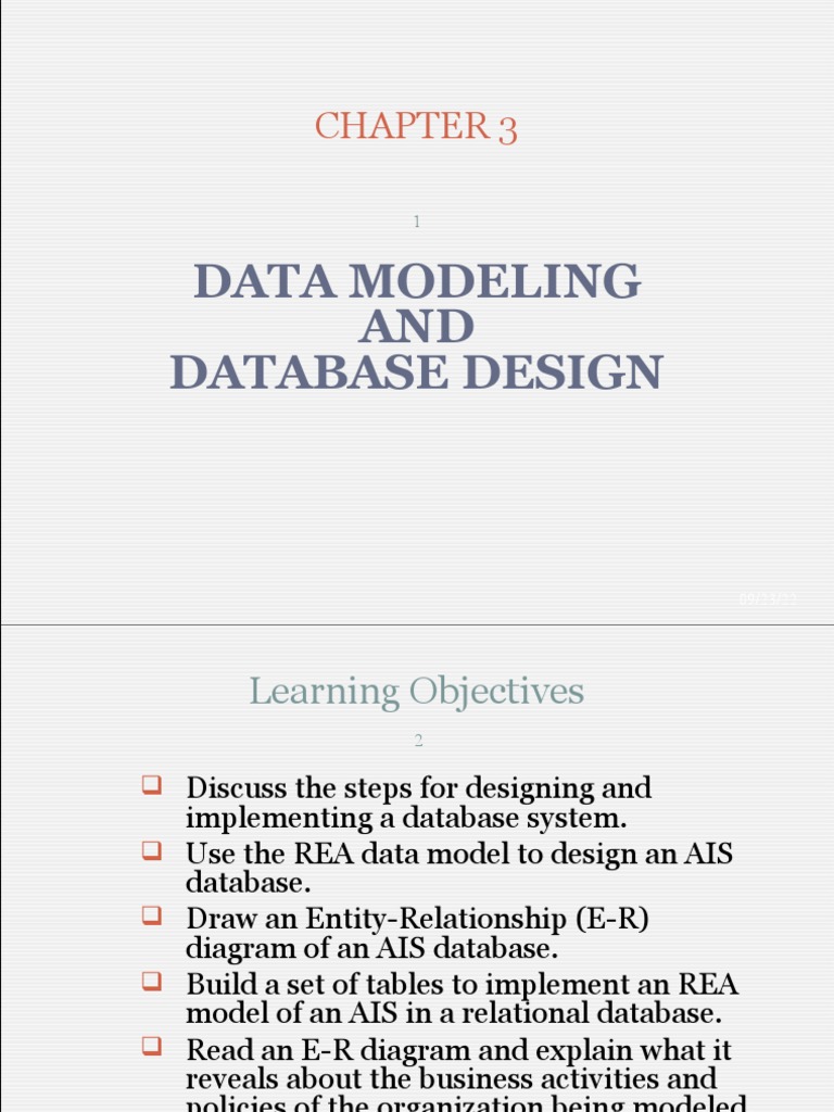 CHAPTER 3 Data Modeling and Database design (2) | PDF | Conceptual Model | Data Model