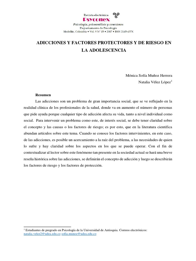 330994-Texto Del Art - Culo-139817-2-10-20210413 | PDF | Adolescencia | Comportamiento