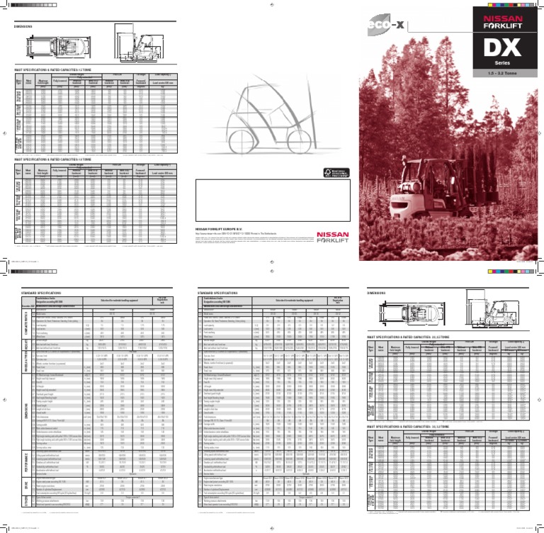 DX Spec Sheet | PDF | Axle | Tire