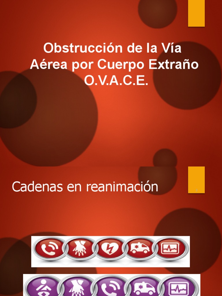 OVACE | PDF | Reanimación cardiopulmonar | Especialidades Medicas
