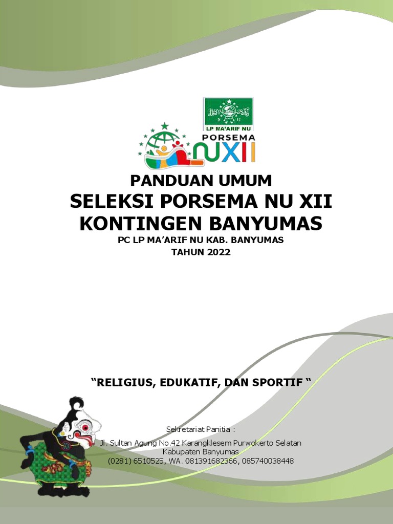Seleksi PORSEMA NU XII Banyumas 2022 | PDF | Olahraga & Rekreasi
