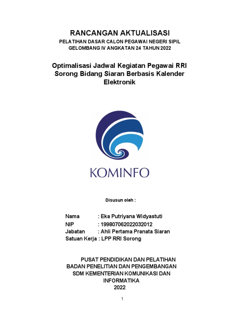 Rancangan Eka Seminar Presentasi Siap | PDF