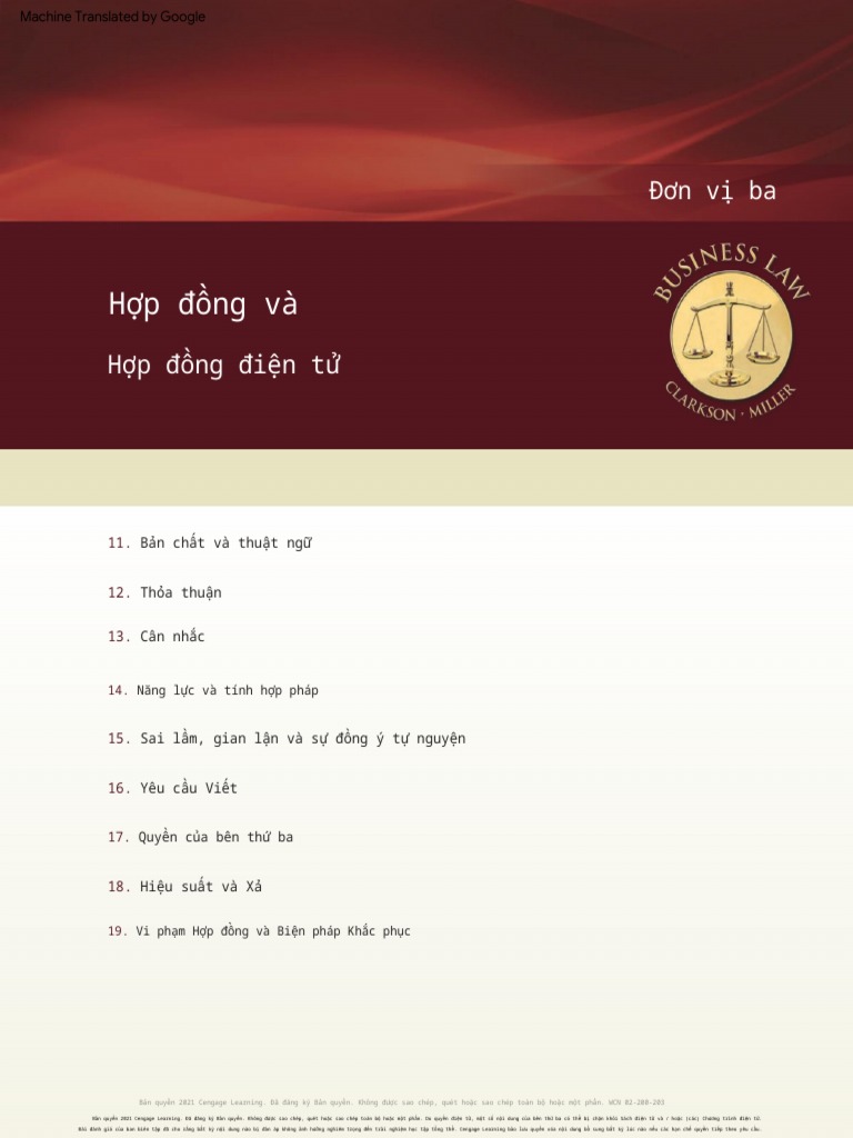 BUS 206. Business Law Text and Cases. by Clarkson Et Al. - 15e - 2021-245-388 | PDF