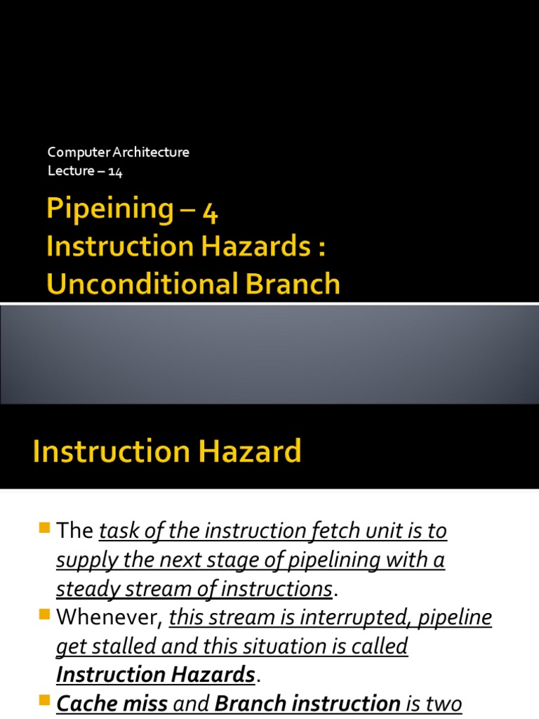 L14 Pipelining 3 | PDF | Computing | Computer Hardware