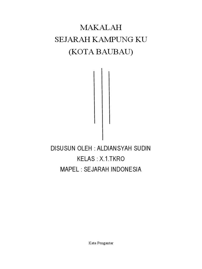 Sejarah dan Potensi Kota Baubau | PDF