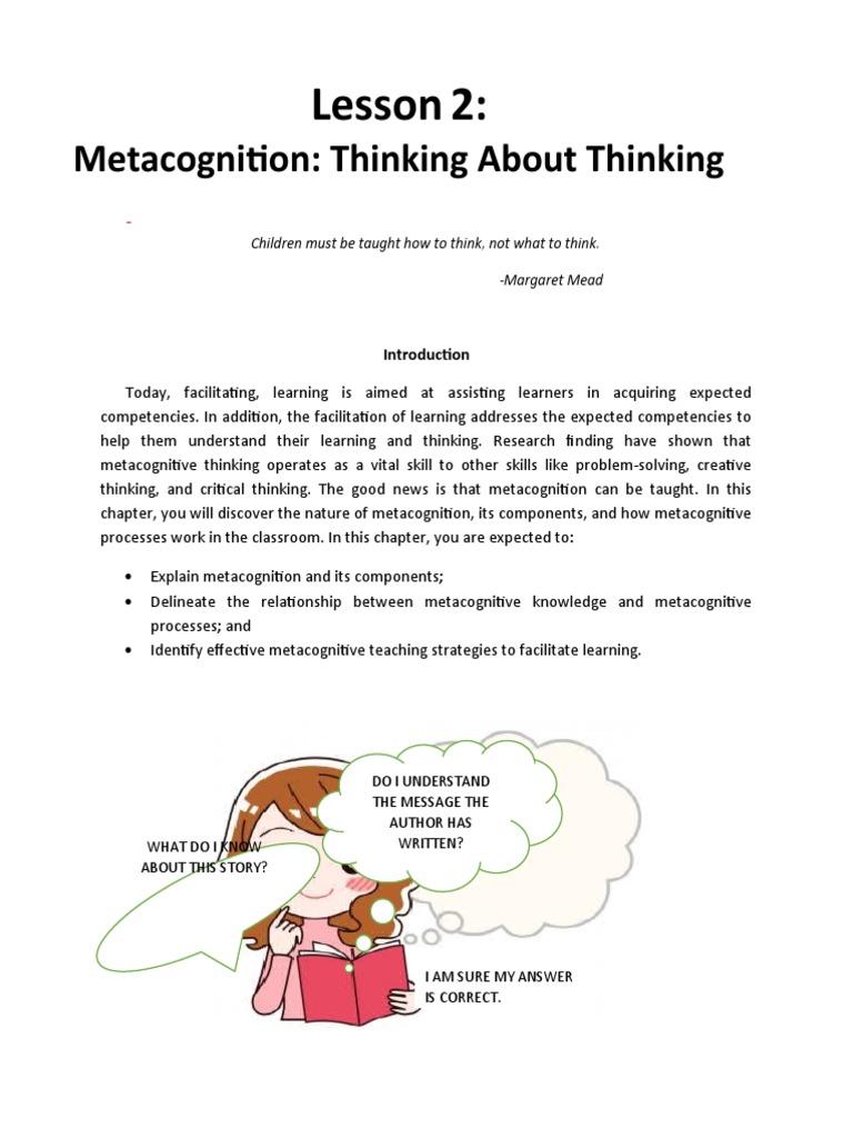 Faci Module | PDF | Metacognition | Learning