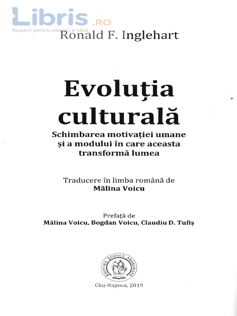 Evolutia Culturala - Ronald F. Inglehart | PDF