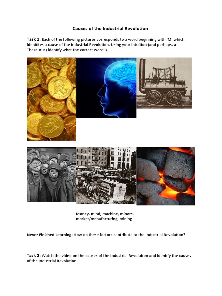 Causes of The Industrial Revolution | PDF | Industrial Revolution ...