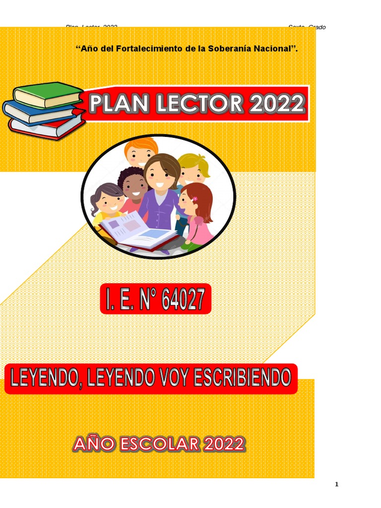Plan Lector | PDF | Comprensión lectora | Educación primaria