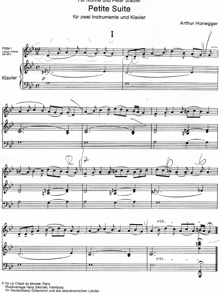 Petite Suite - Arthur Honegger | PDF