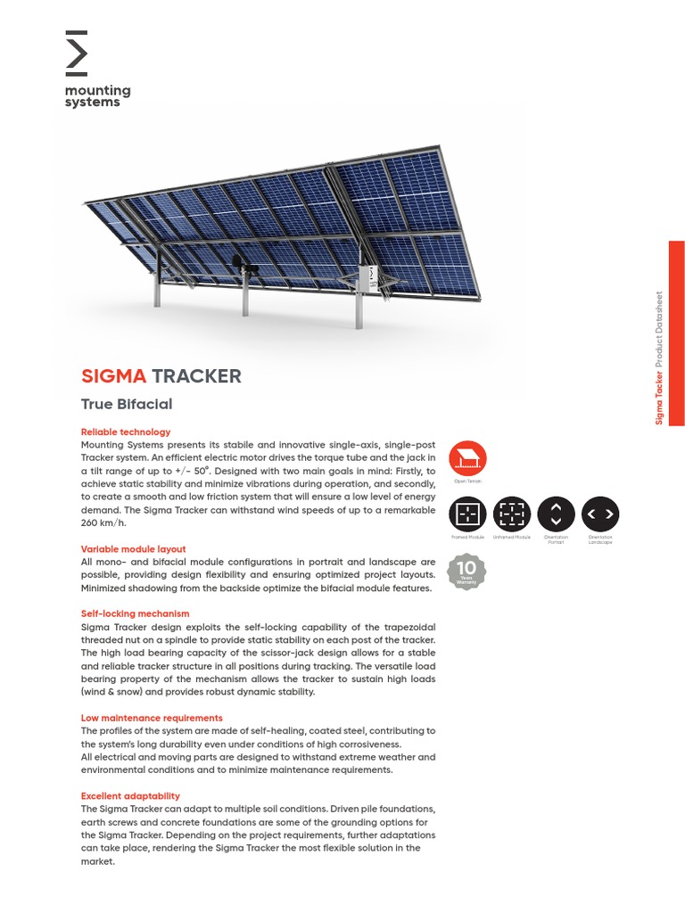 TD Sigma Tracker en | PDF | Electric Motor | Deep Foundation