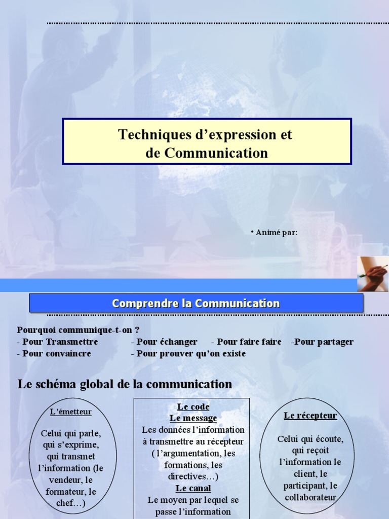 Techniques D'expression Et de Communication | PDF | la communication | Communication non verbale