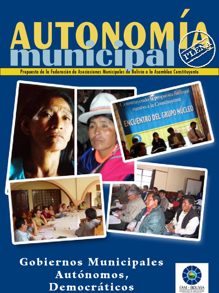 AUTONOMÍA MUNICIPAL EN BOLIVIA (2007) - Propuesta para la Asamblea ...