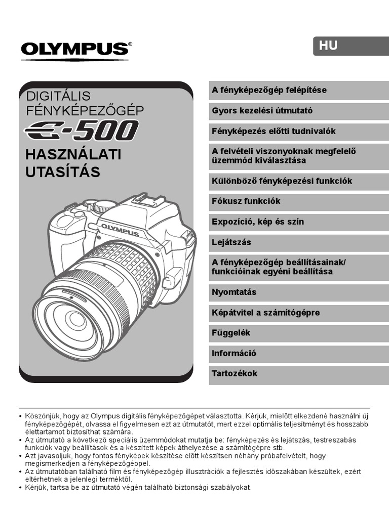 E-500 Manual Hu | PDF