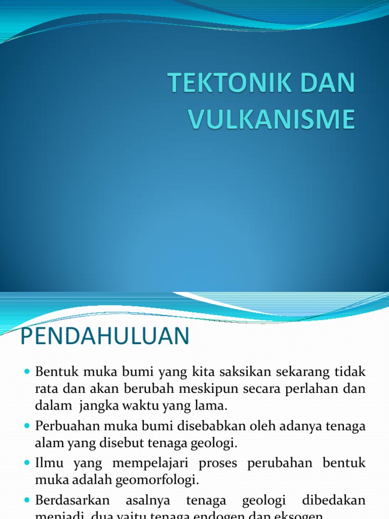 5.tektonik Dan Vulkanisme | PDF