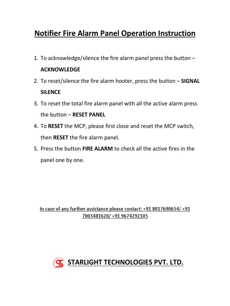 Fire Alarm Panel User Guide | PDF