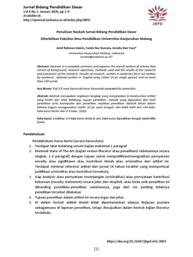 Template JBPD 2020 | PDF