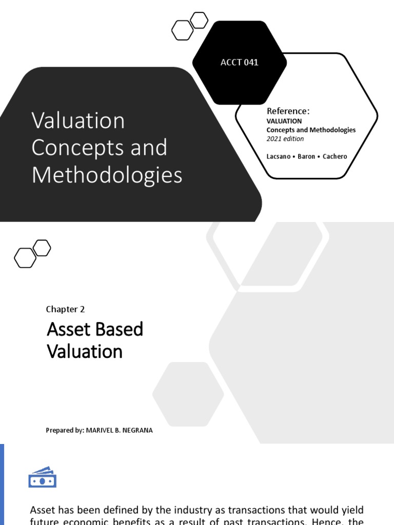 Chapter 2 Asset Based Valuation | PDF | Book Value | Valuation (Finance)