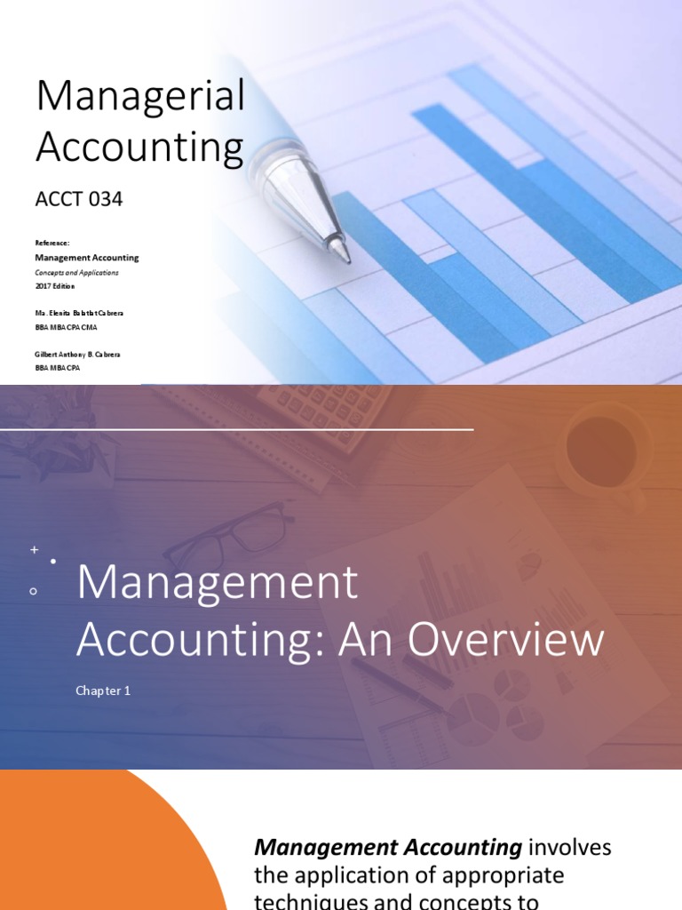 Chapter 1 Management Accounting An Overview | PDF | Accounting | Management Accounting