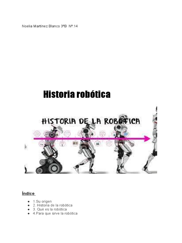 Historia de La Robótica | PDF | Robot | Robótica
